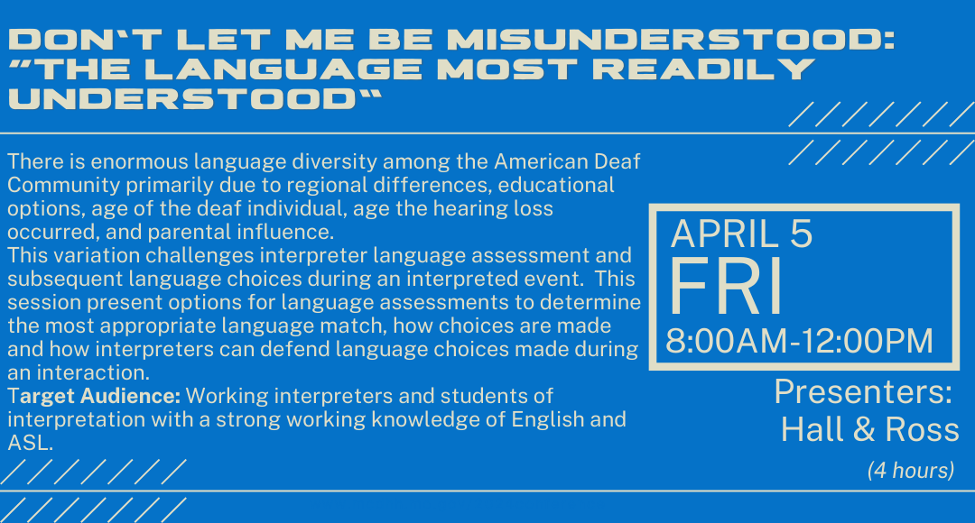 Workshops Descriptions - MCDHH