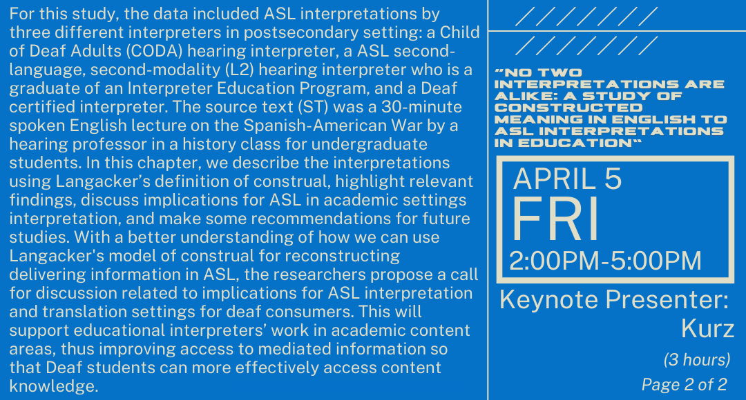 Workshops Descriptions - MCDHH