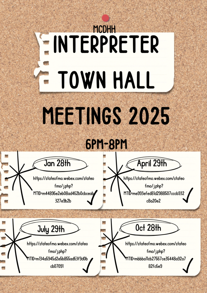 Interpreter Townhall Meeting - MCDHH